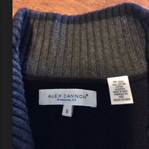 Alex Cannon | Sweaters | Alex Cannon Full Zip Sweater Vest Suede ...
